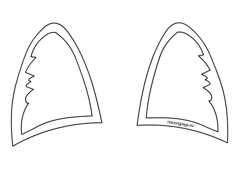 Printable Dog Ear Template Minimalist Blank Printable